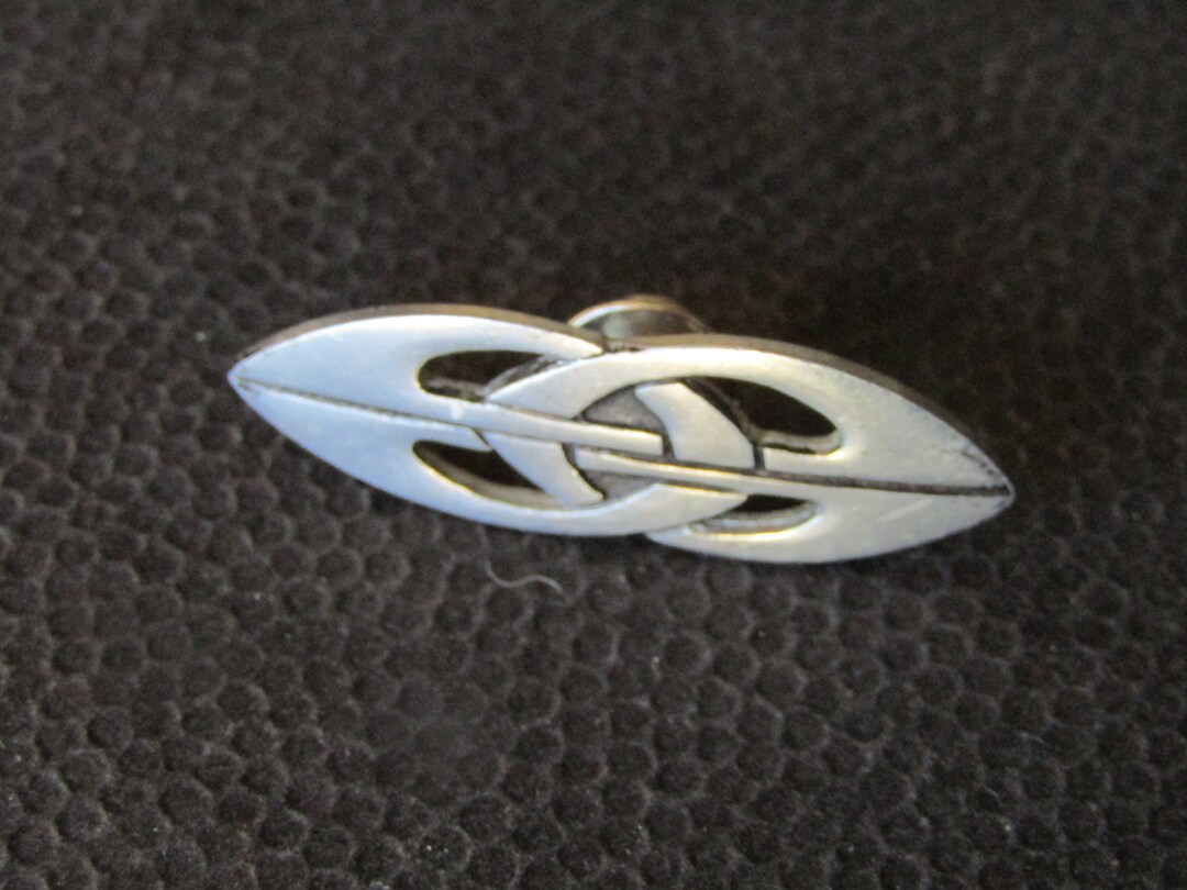 Celtic Tie Tack, Scottish Tie Pin, Large Silver Tie Pin - Etsy