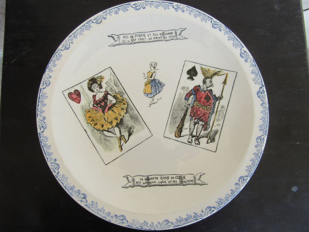 French Art Plate - Etsy