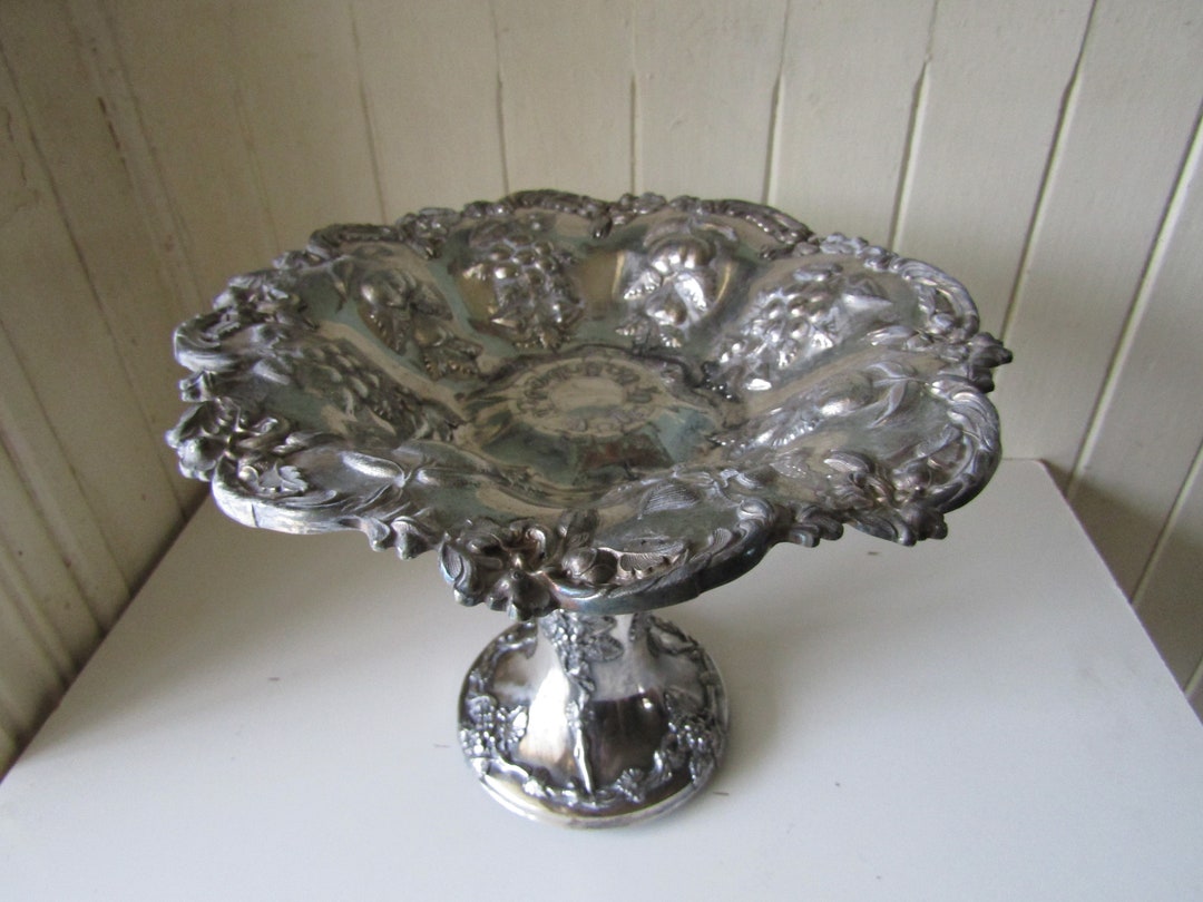 Repousse Pedestal Compote - Etsy