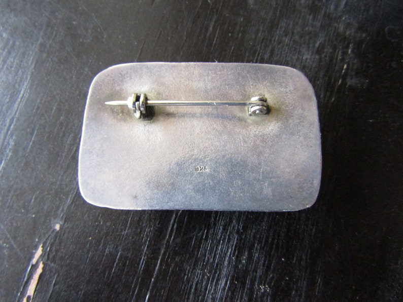 Sterling Silver Modernist Brooch Face Mask Pin Hidden Face - Etsy