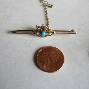 Antique Gold Bar Pin - Etsy