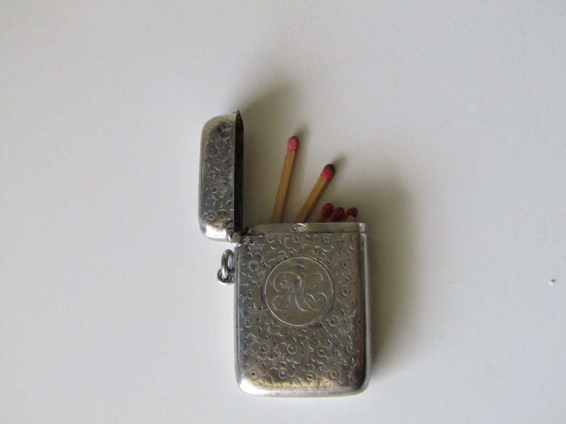 Sterling Silver Match Safe | Etsy