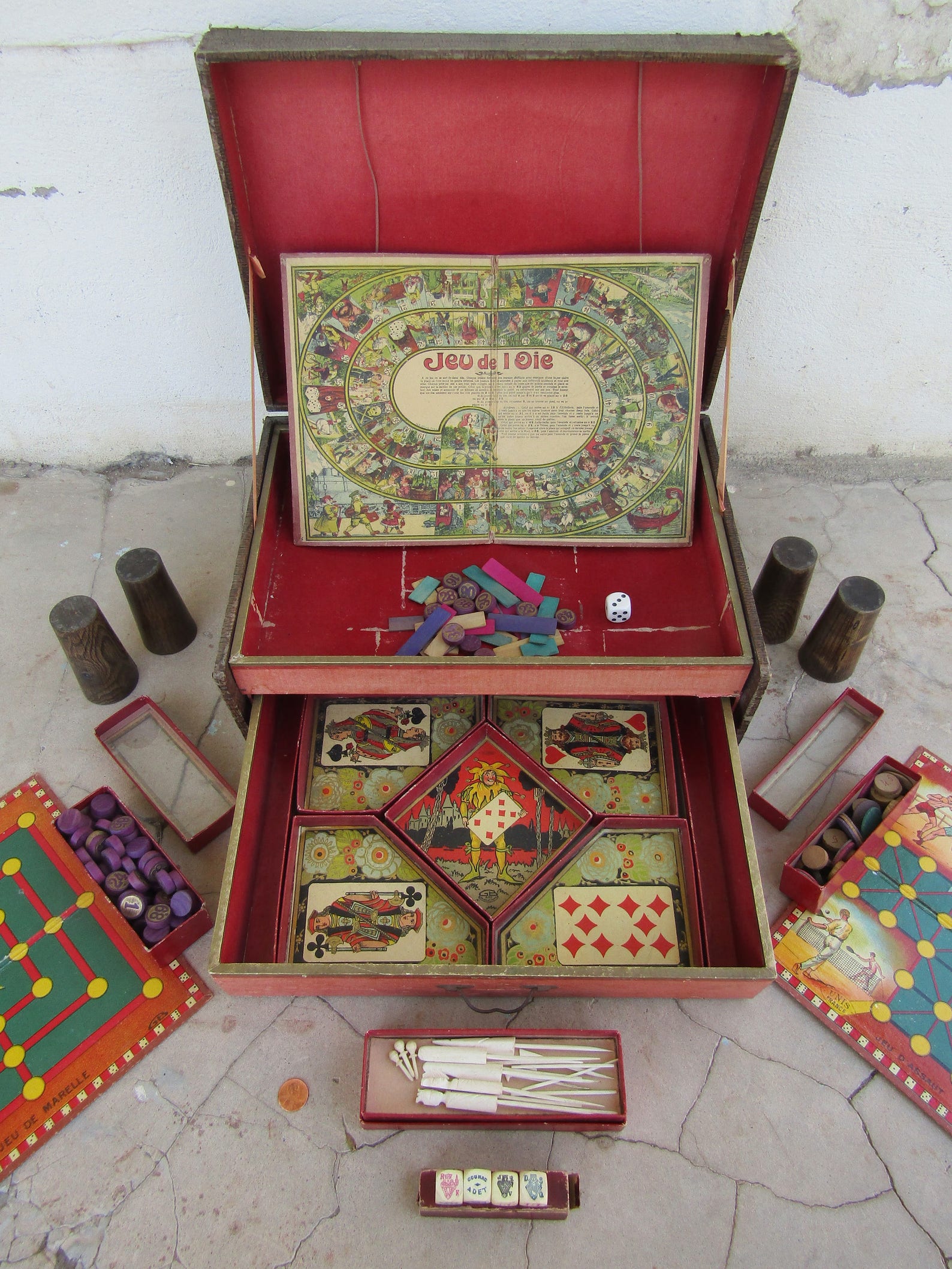 30% OFF Antique Game Box | Etsy