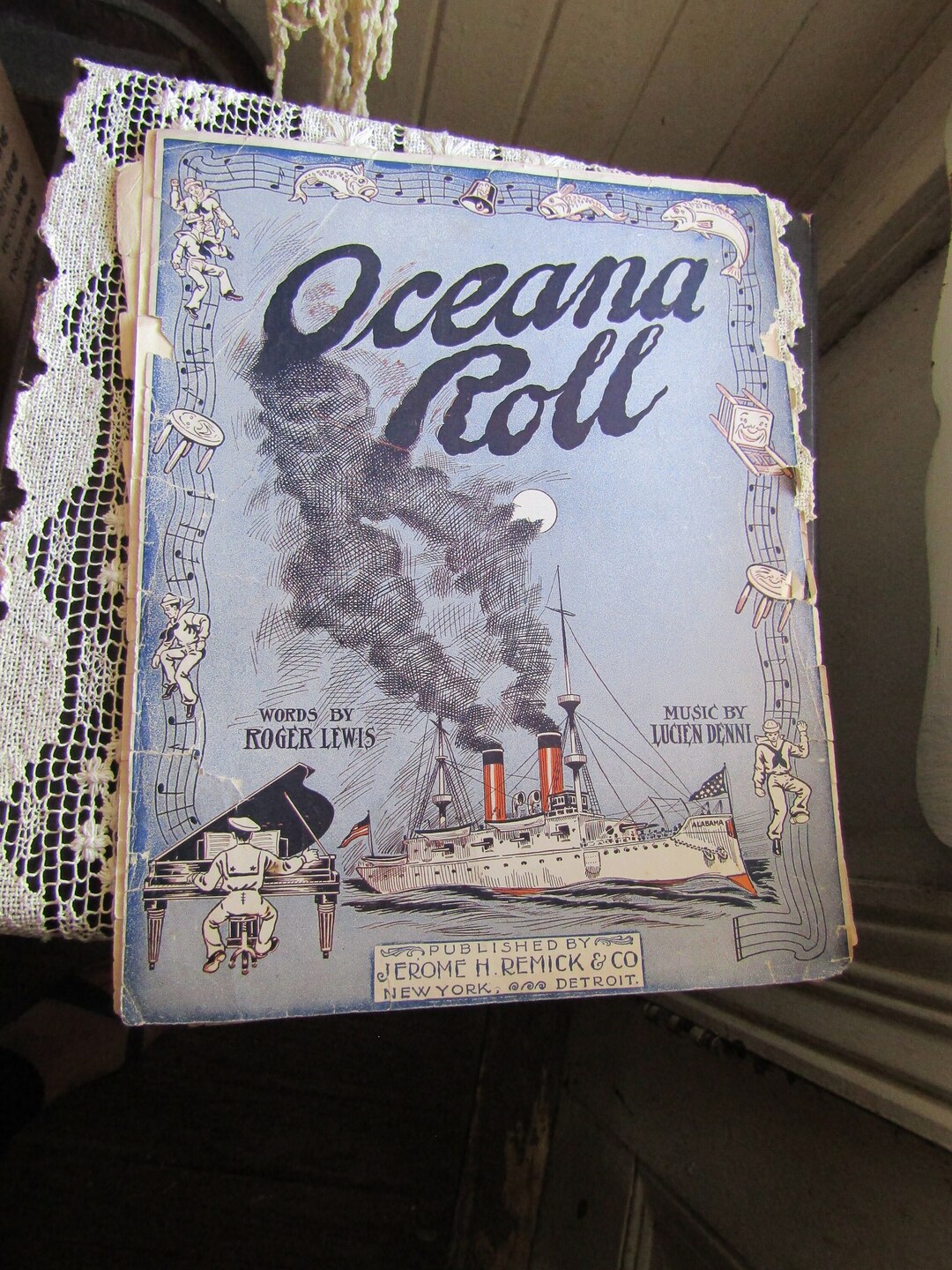Ocean Roll Sheet Music, Piano Music With Lyrics, Silent Film Music ...