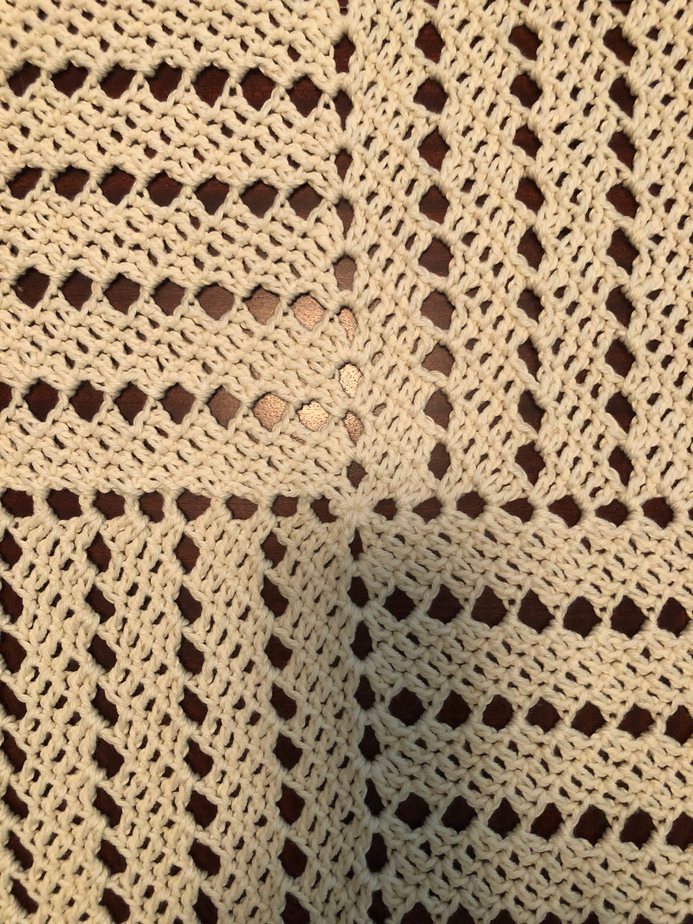 Modern Crochet Table Topper Table Decor Farmhouse Chic - Etsy