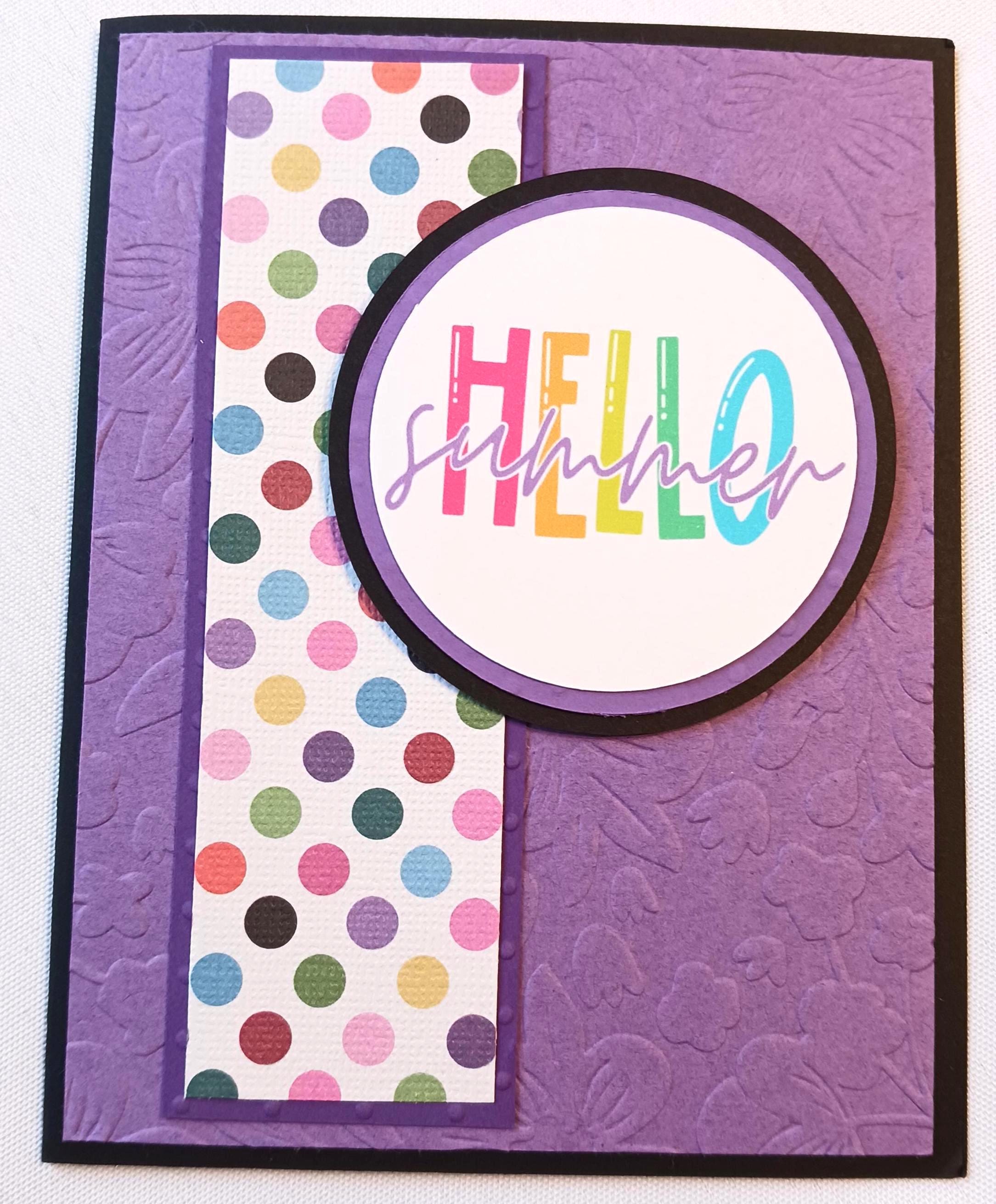Polka Dot Greeting Card Kit DIY Handmade All Occasion Cards (6 Cards ...