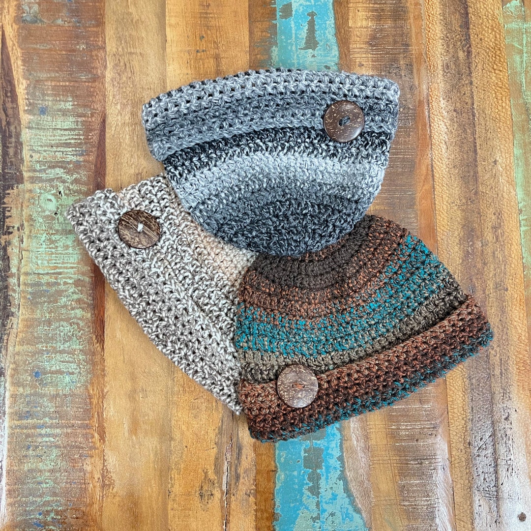 Brimmed Beanie, Fold up Cuffed Beanie, PICK COLOR, Basic Cuffed Striped ...