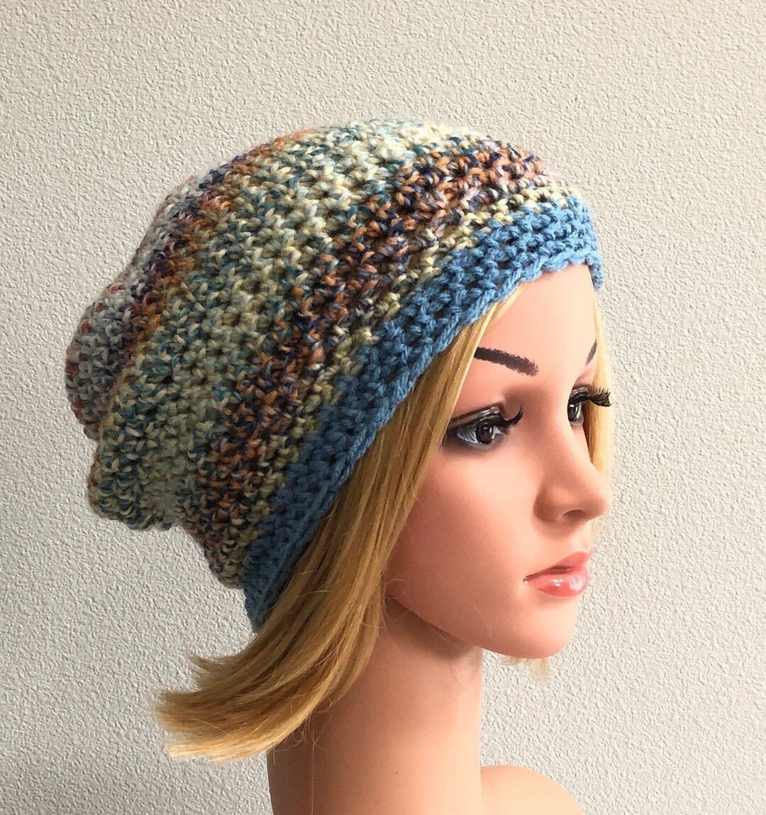 Winter Slight SLOUCH Hat, PICK Colors, Slouchy Hat, Slouchy Pom Pom Hat ...