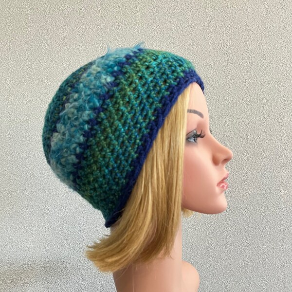 Striped Fuzzy Beanies - Etsy