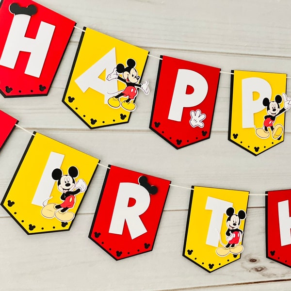 Mickey Mouse Banner - Etsy