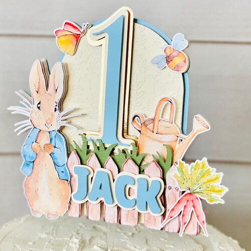 Peter Rabbit Cake Topper / Peter Rabbit Birthday Party/ Peter - Etsy