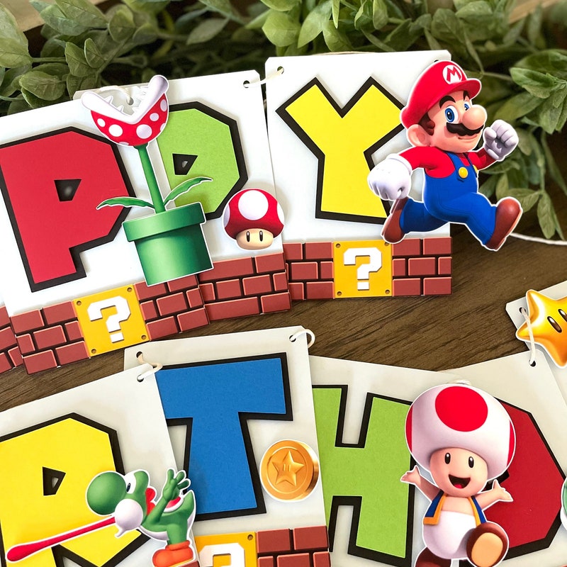 Mario Party Banner - Etsy