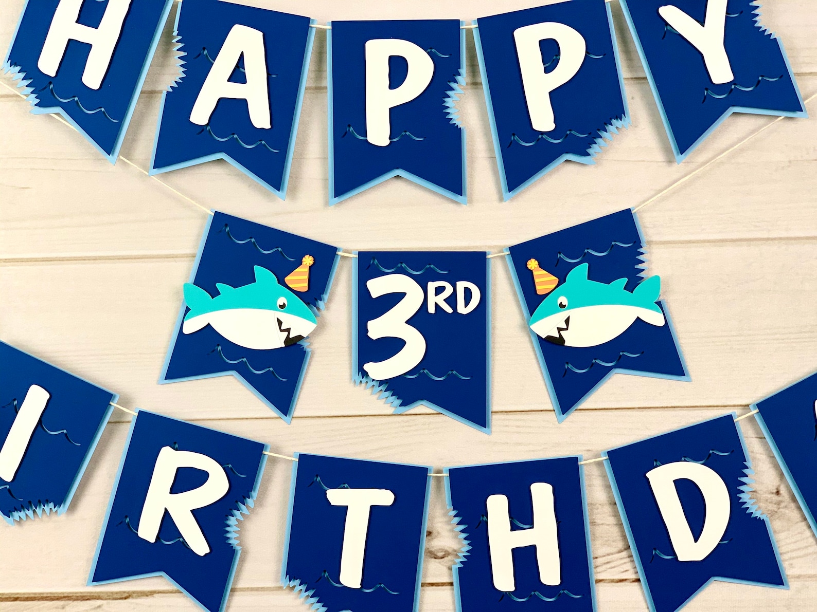 Shark Birthday Banner Shark Banner Shark Party Shark Theme | Etsy