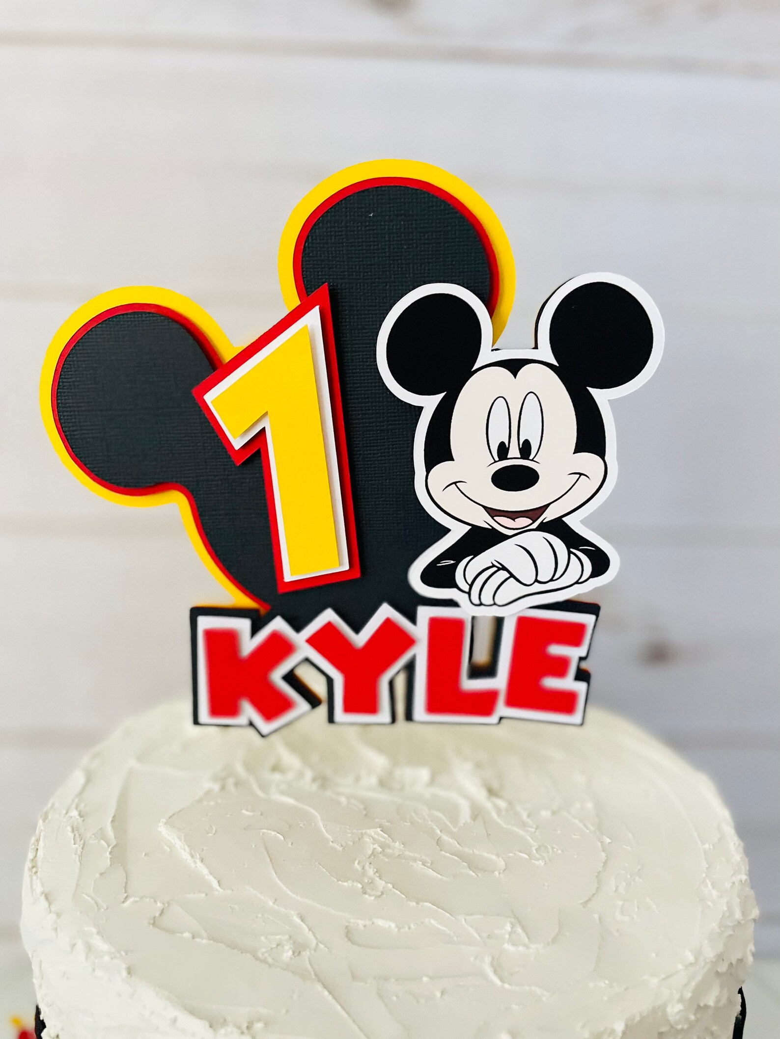 Mickey Cake Topper Mickey Mouse Decor Mickey Birthday - Etsy