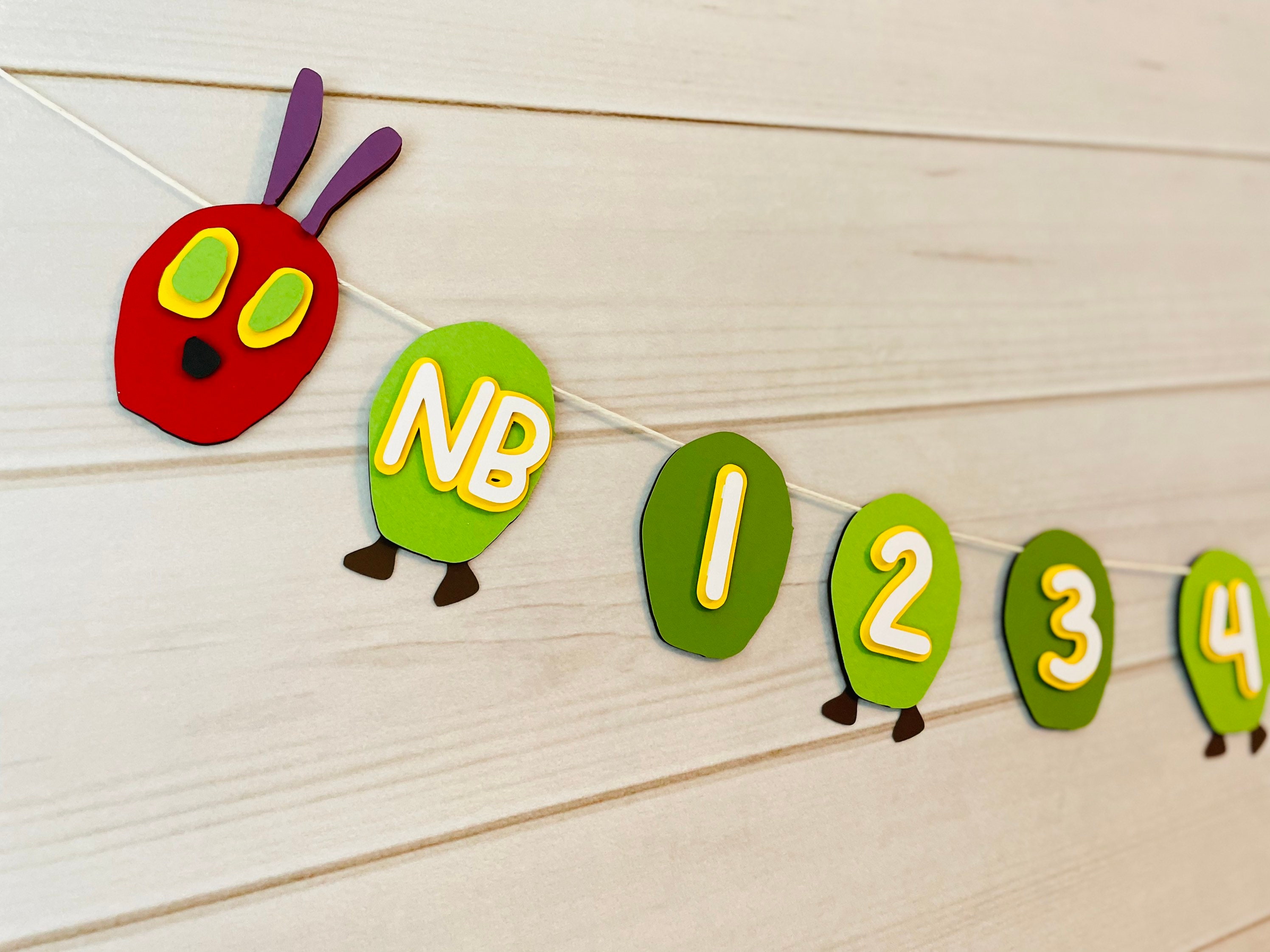 Hungry Caterpillar Birthday Banner