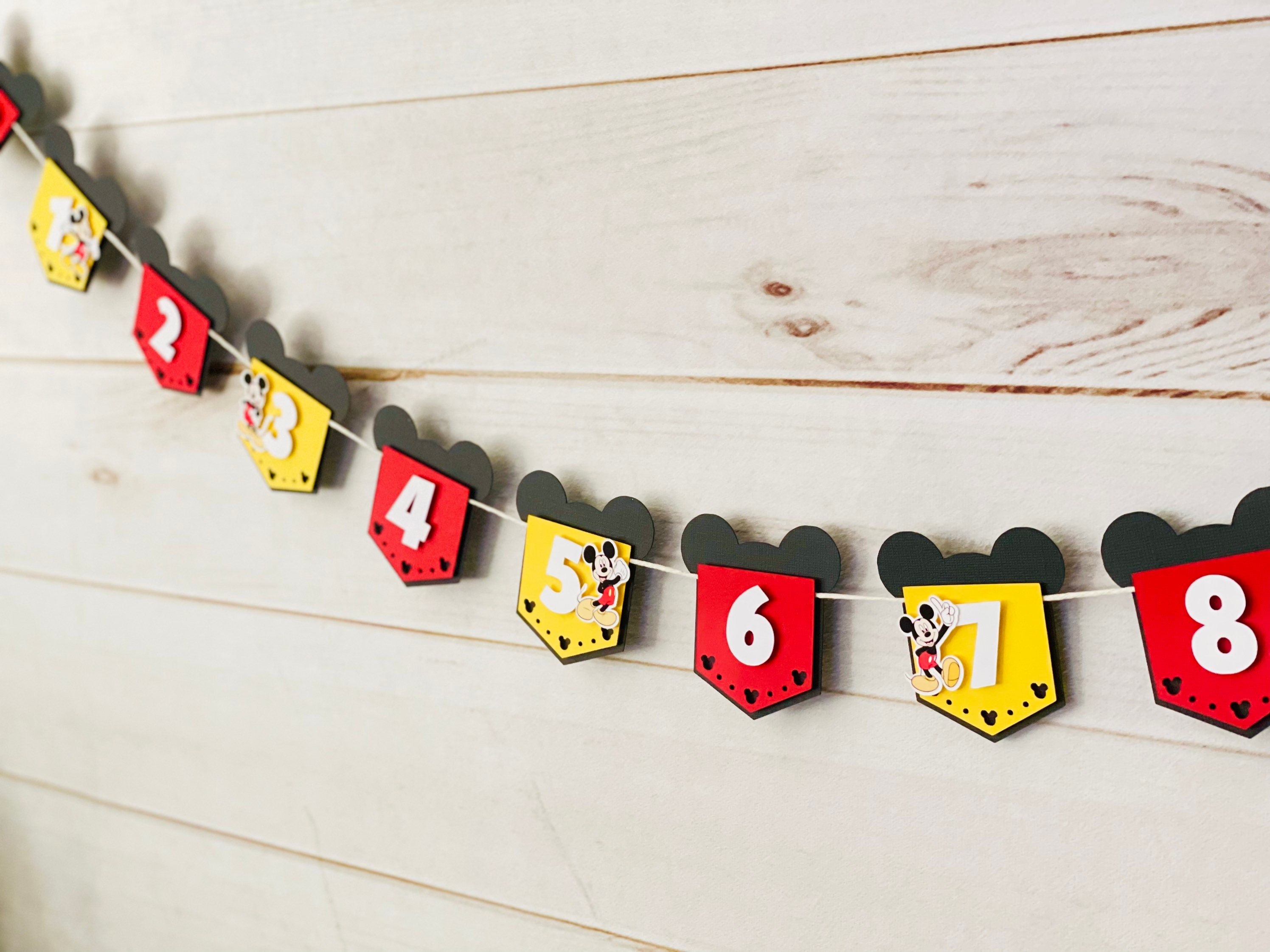 Mickey Photo Banner Mickey Mouse Decor Mickey Birthday | Etsy