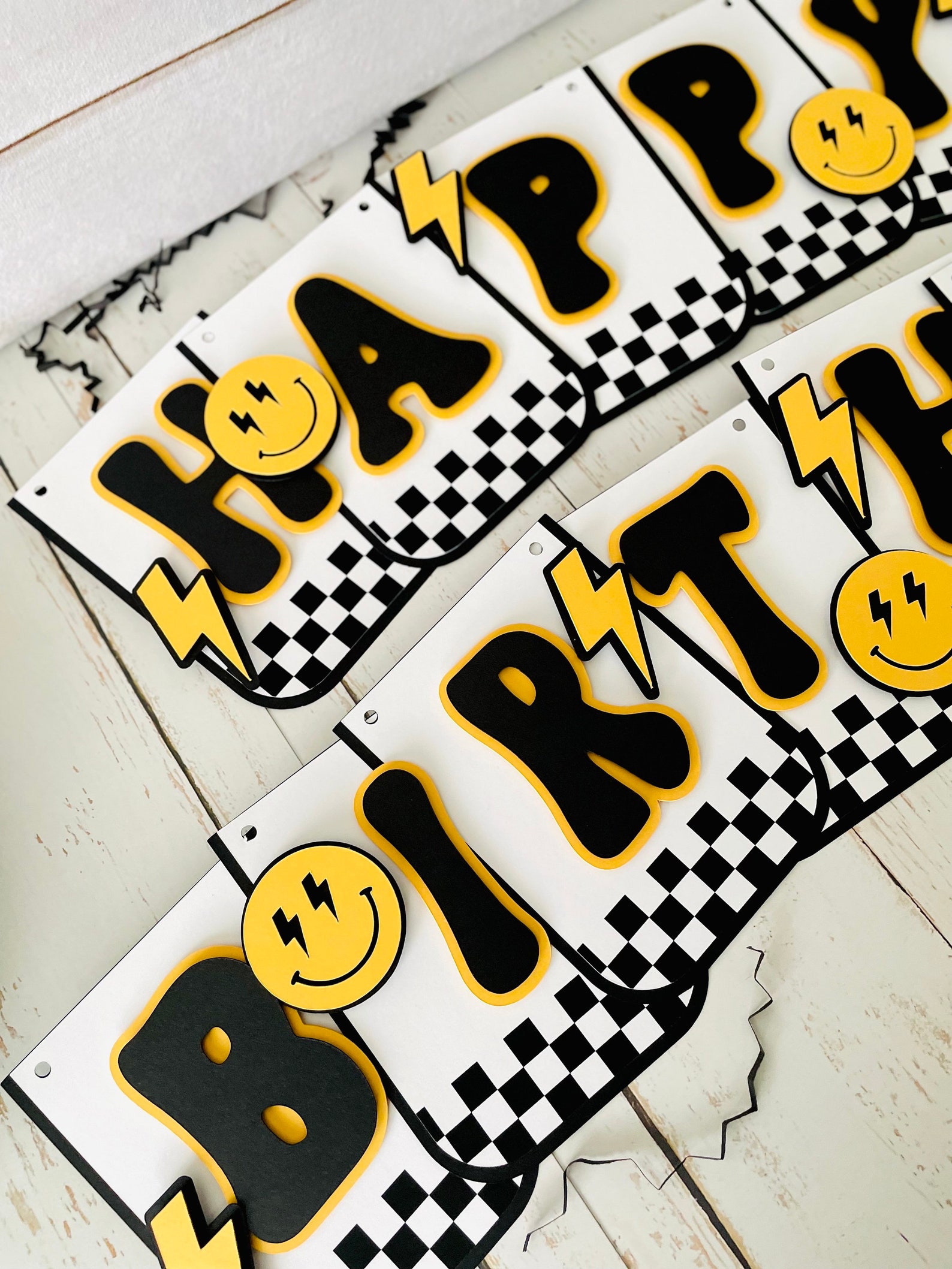 Smiley Face Cake Topper, Smiley Checkered Topper, Cool Dude Decor ...