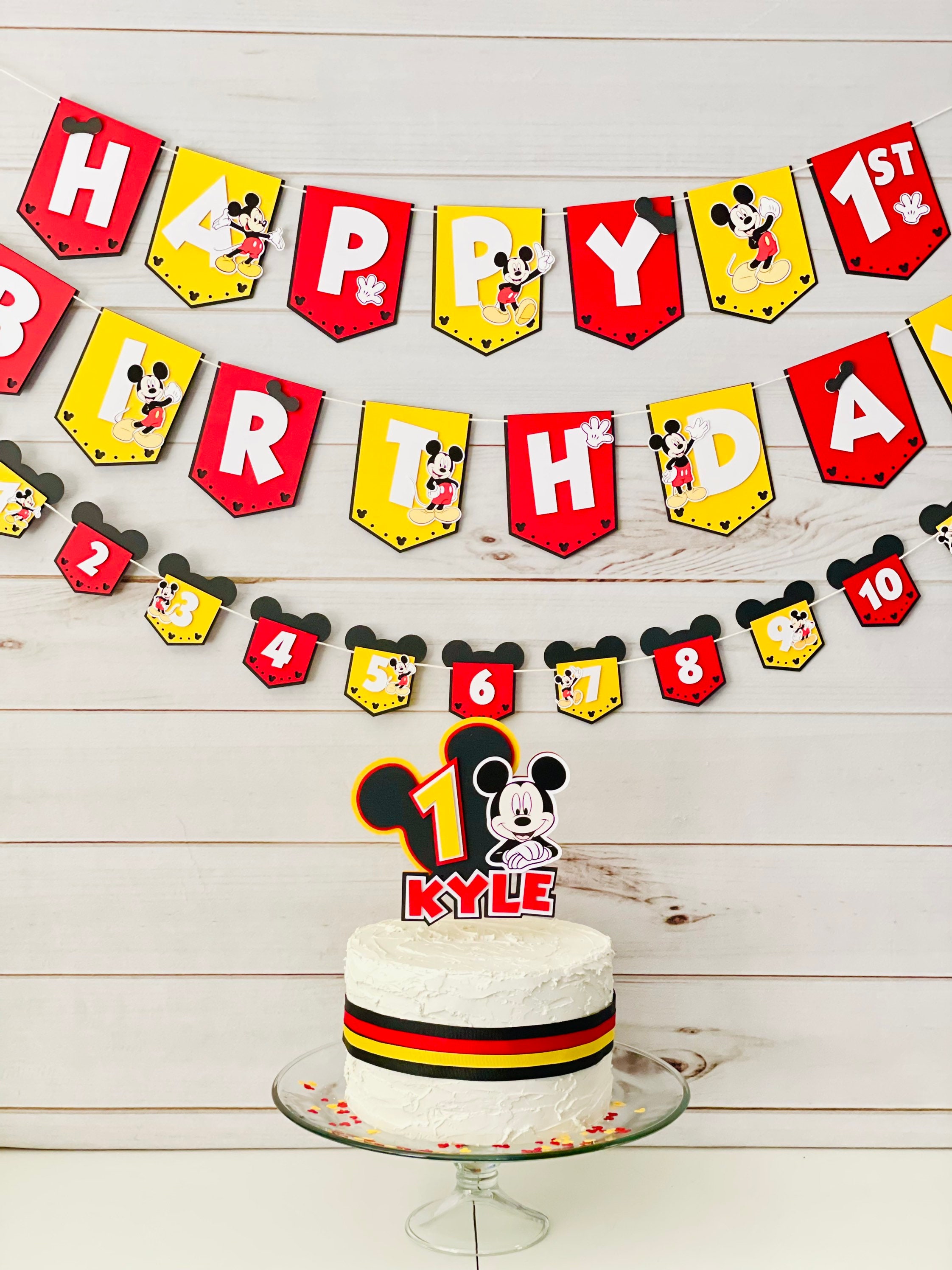 Mickey Cake Topper Mickey Mouse Decor Mickey Birthday - Etsy