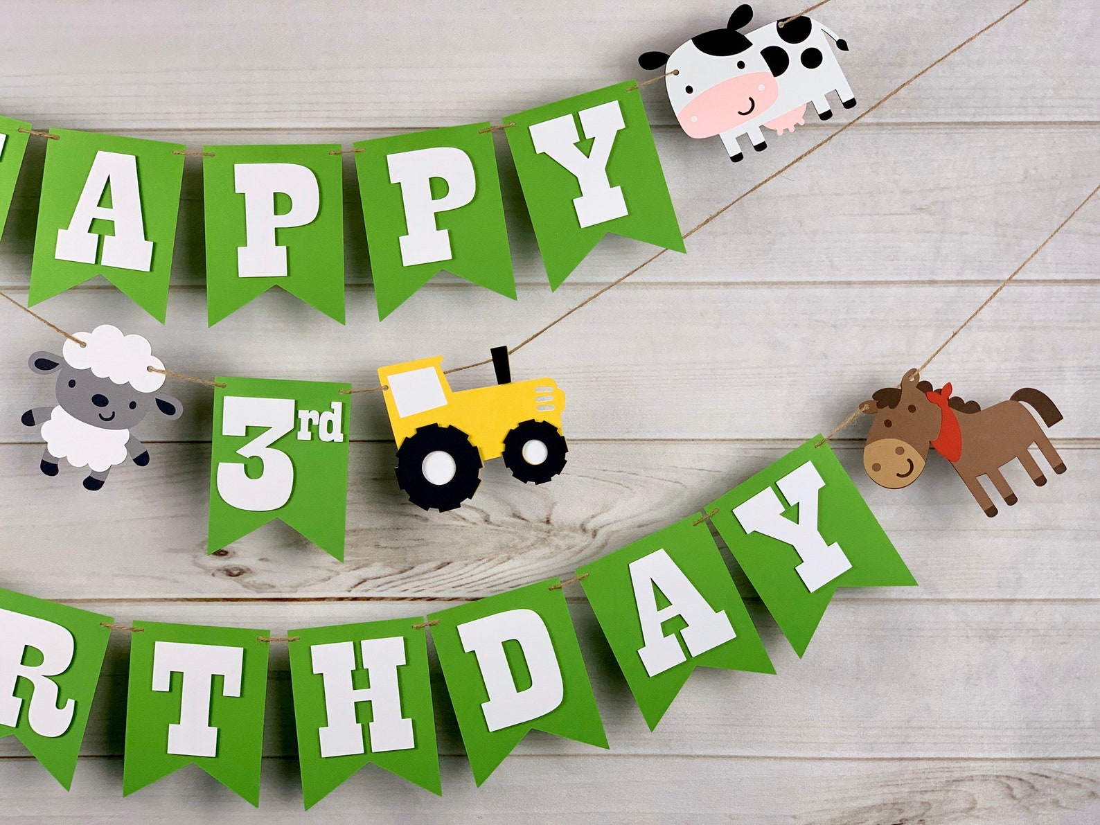 Farm Animal Banner Barnyard Banner Barnyard Theme Party | Etsy