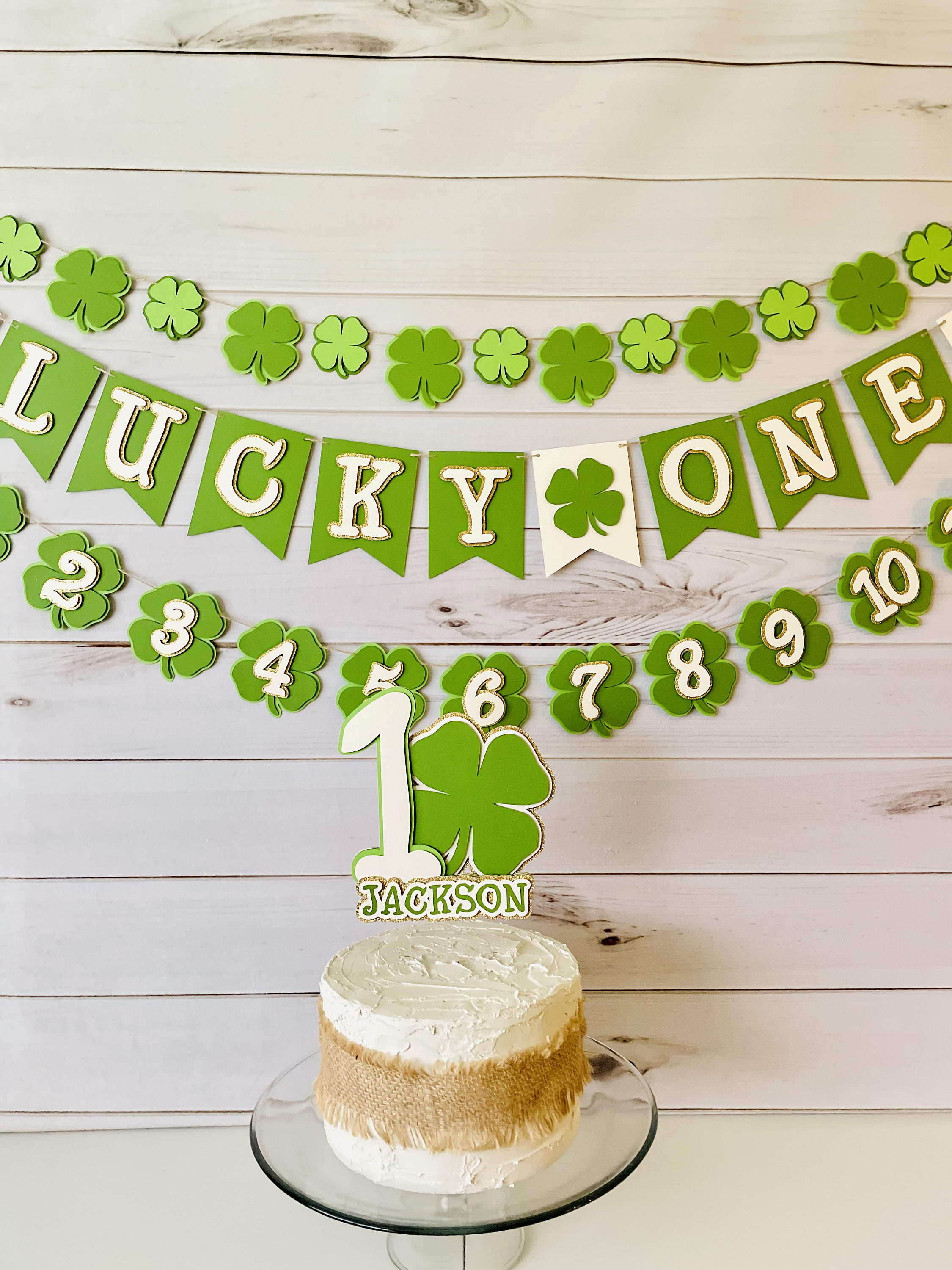 Lucky One Banner, Shamrock Banner, St. Patrick’s Day Decor, Shamrock ...