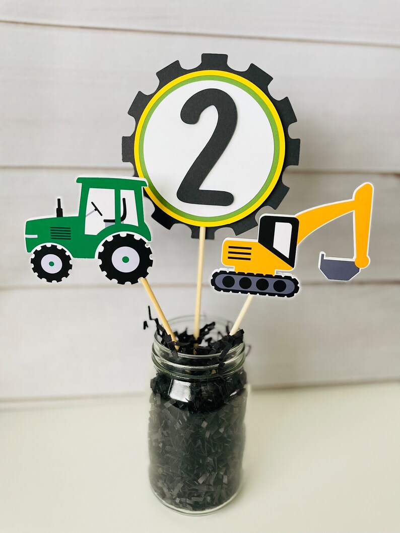 Tractor Centerpieces Construction Centerpieces Tractor Decor - Etsy