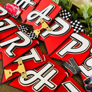 Cars Birthday Banner, Disney Cars Banner, Cars Birthday Decor, Route 66 ...