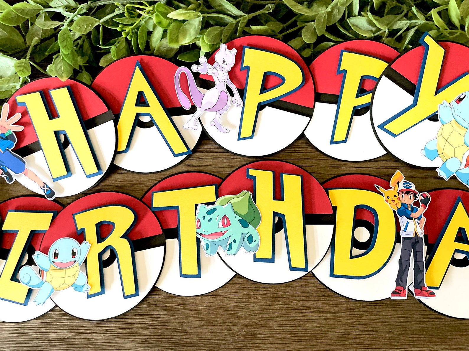 Pokemon Banner, Pokemon Birthday Decor, Pokemon Party - Etsy