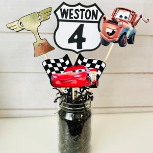 Cars Birthday Banner, Disney Cars Banner, Cars Birthday Decor, Route 66 ...