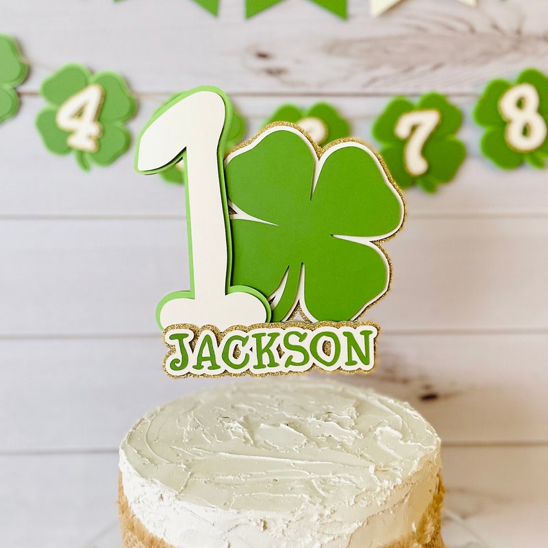 Shamrock Cake Topper - Etsy