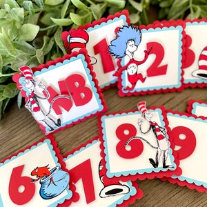 Cat in the Hat Stickers, Dr Seuss Stickers, Favor Stickers - Etsy
