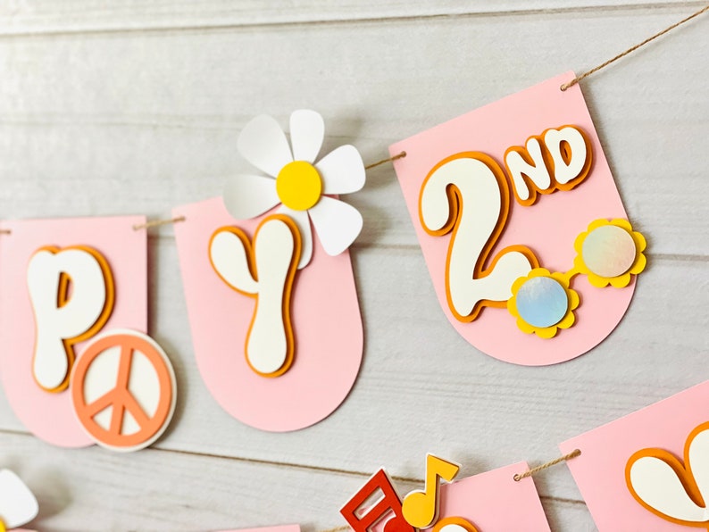 Two Groovy Cupcake Toppers Hippie Cupcake Toppers - Etsy