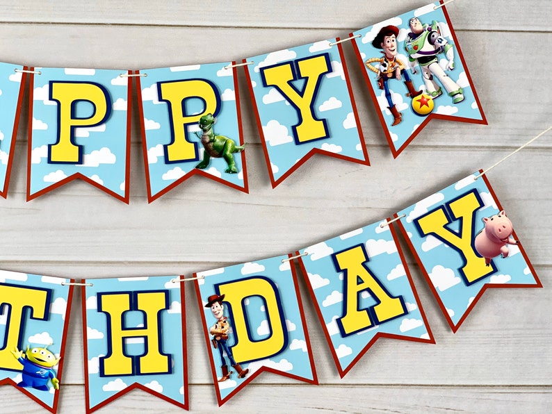 Toy Story Banner Toy Story Birthday Banner Toy Story Decor - Etsy