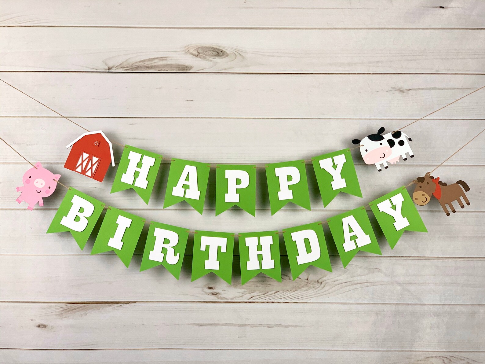 Farm Animal Banner Barnyard Banner Barnyard Theme Party | Etsy