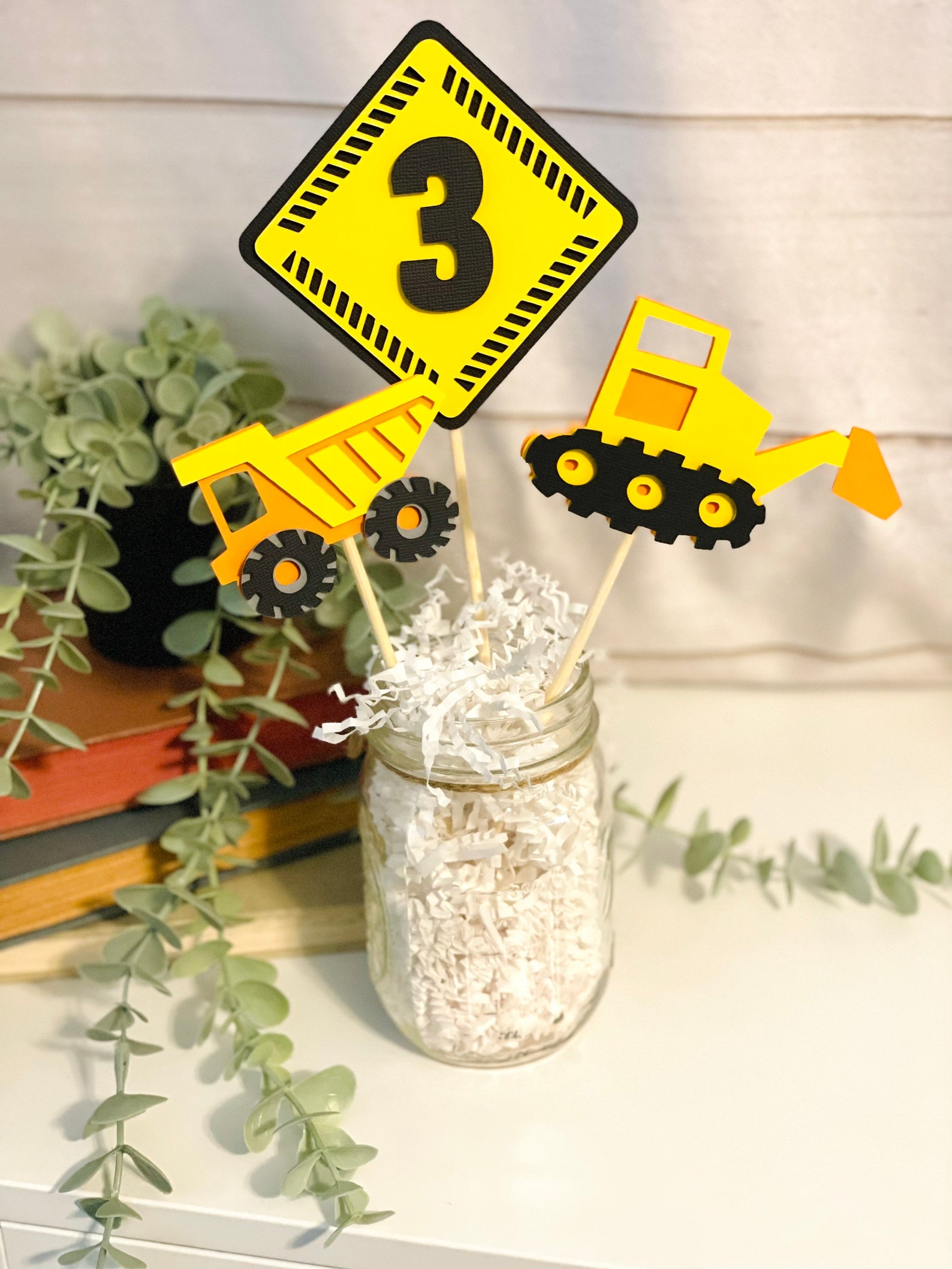 Construction Centerpieces Construction Party Construction | Etsy