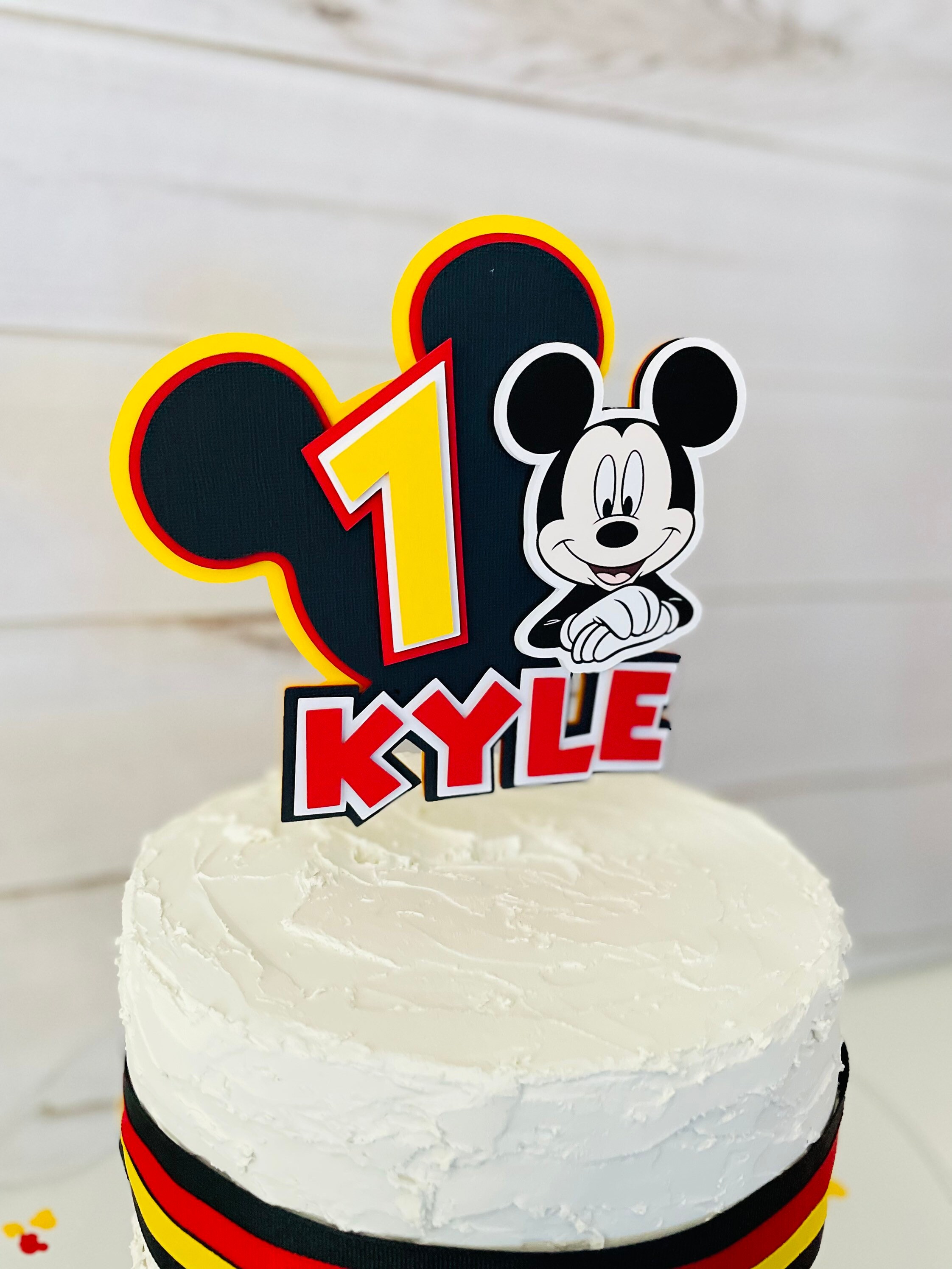 Mickey Cake Topper, Mickey Mouse Decor, Mickey Birthday - Etsy