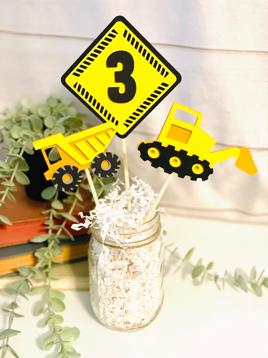 Construction Centerpieces Construction Party Construction | Etsy