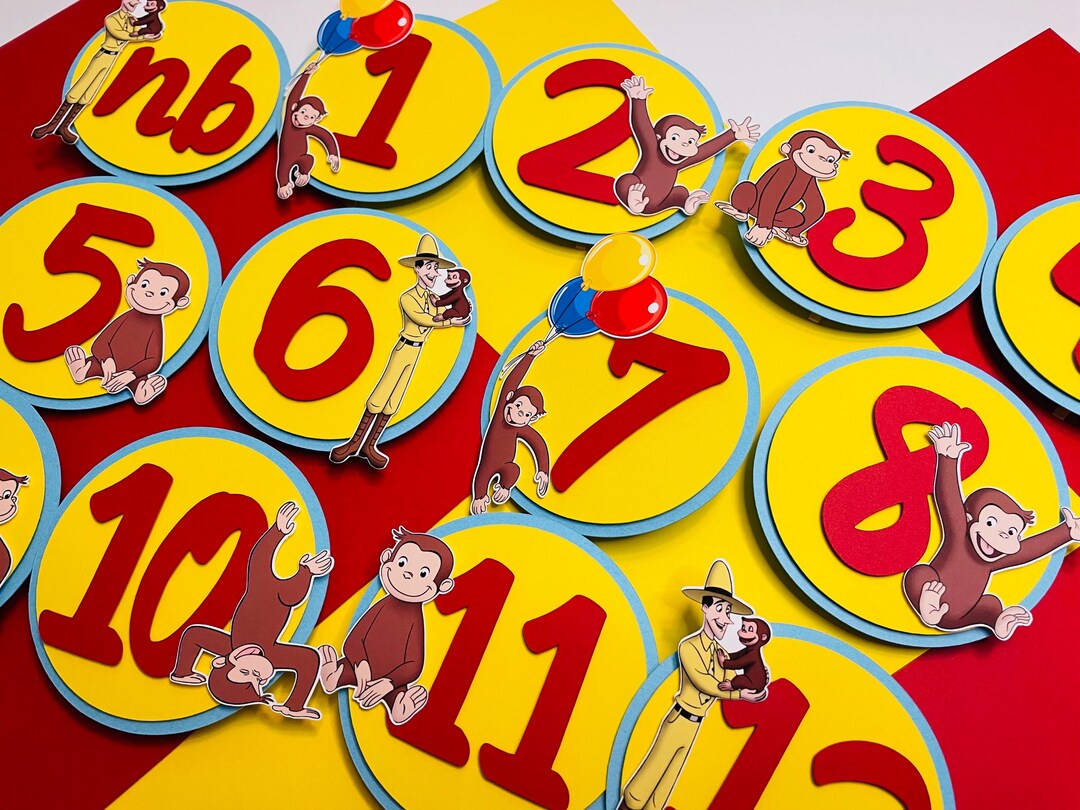Curious George Photo Banner, Curious George Banner, Curious George ...