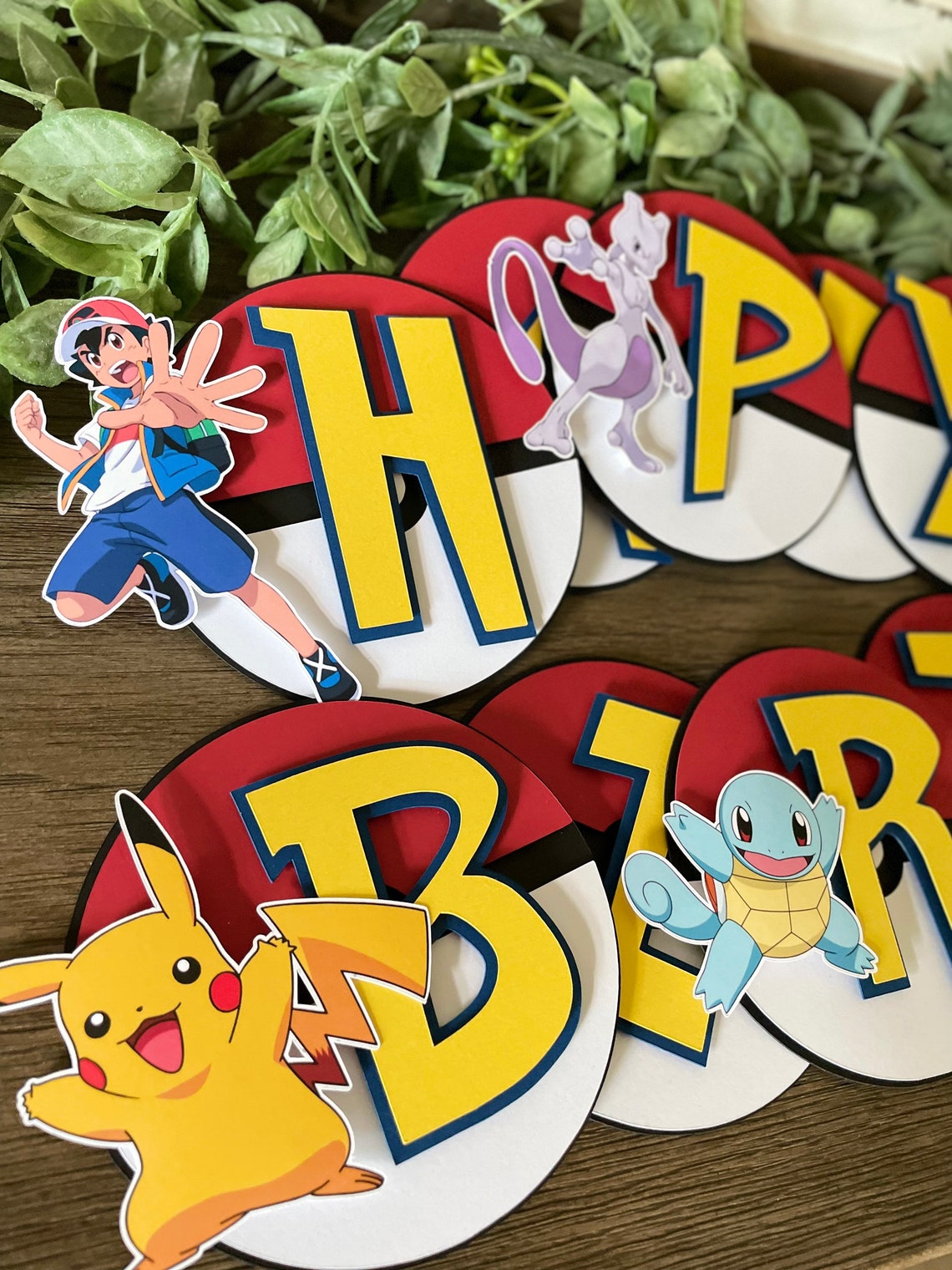 Pokemon Banner Pokemon Birthday Decor Pokemon Party - Etsy