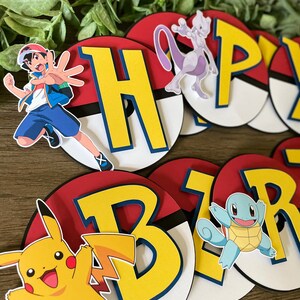 Pokemon Banner Pokemon Birthday Decor Pokemon Party - Etsy
