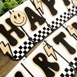 Tan Smiley Face Banner, One Cool Dude Banner, Happy Dude Banner ...