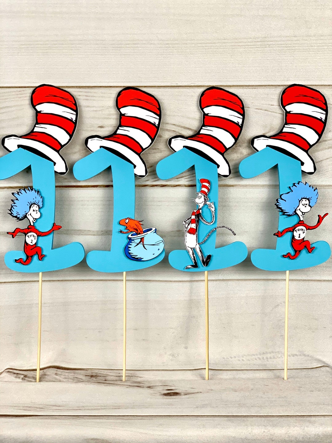 Cat in the Hat Birthday, Dr Seuss Centerpiece, Dr Seuss Cat in the Hat ...