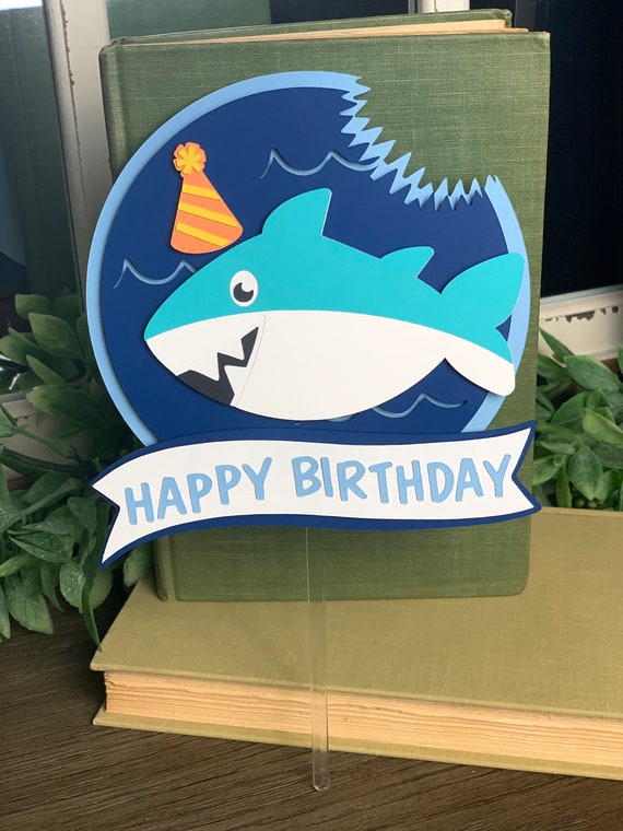 Happy Birthday Shark Cake