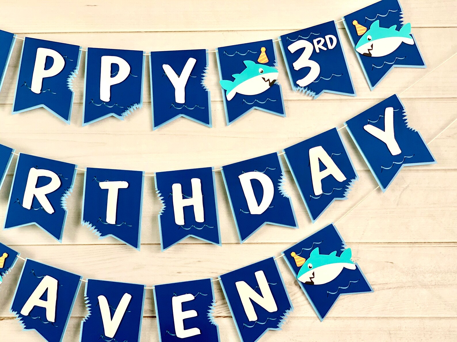 Shark Birthday Banner Shark Banner Shark Party Shark Theme | Etsy