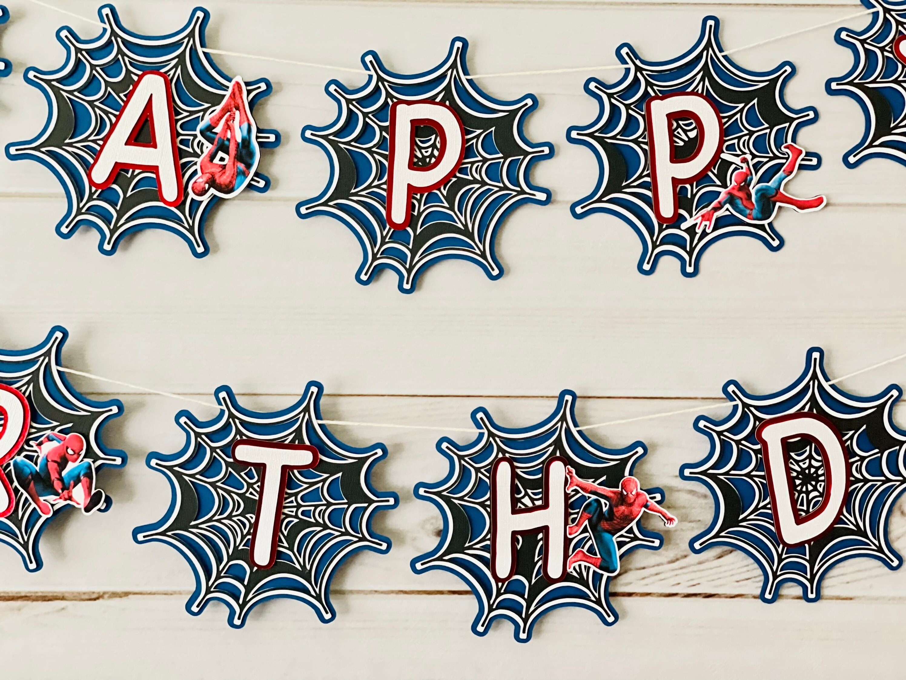 Spiderman Banner Spiderman Birthday Banner Spiderman Party | Etsy