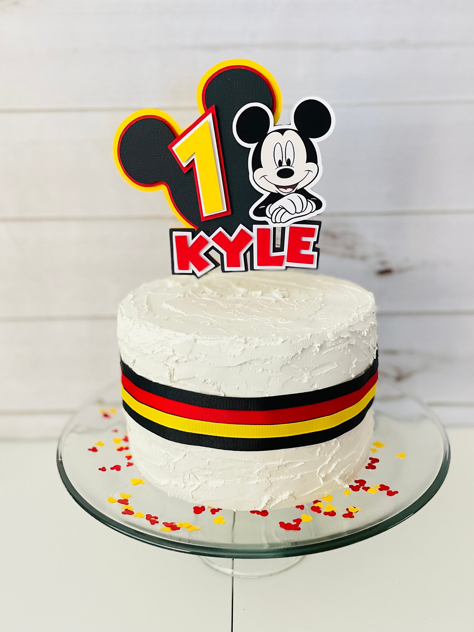 Mickey Cake Topper, Mickey Mouse Decor, Mickey Birthday - Etsy