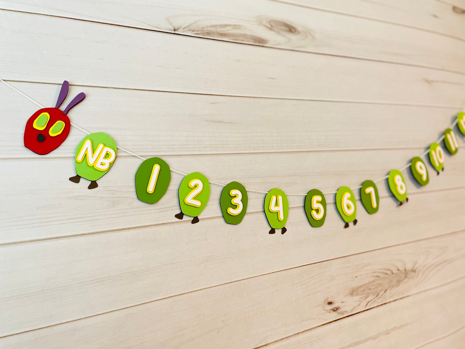 Hungry Caterpillar Monthly Banner, Caterpillar Birthday, Caterpillar ...