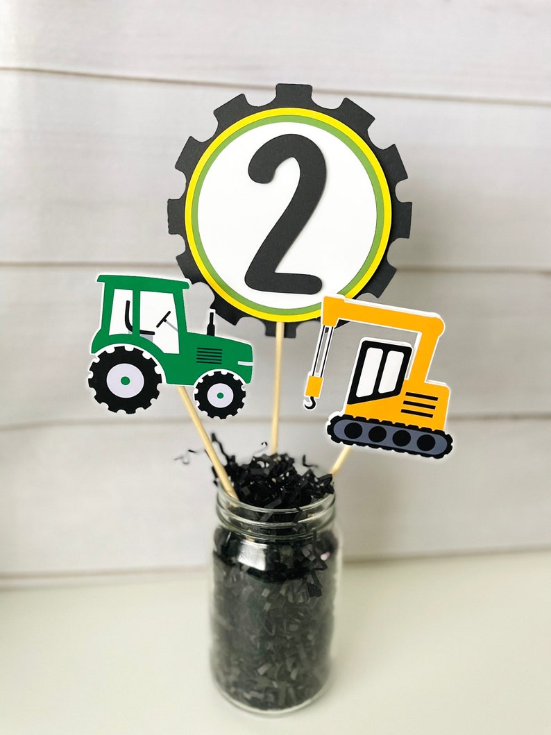 Tractor Centerpieces Construction Centerpieces Tractor Decor - Etsy