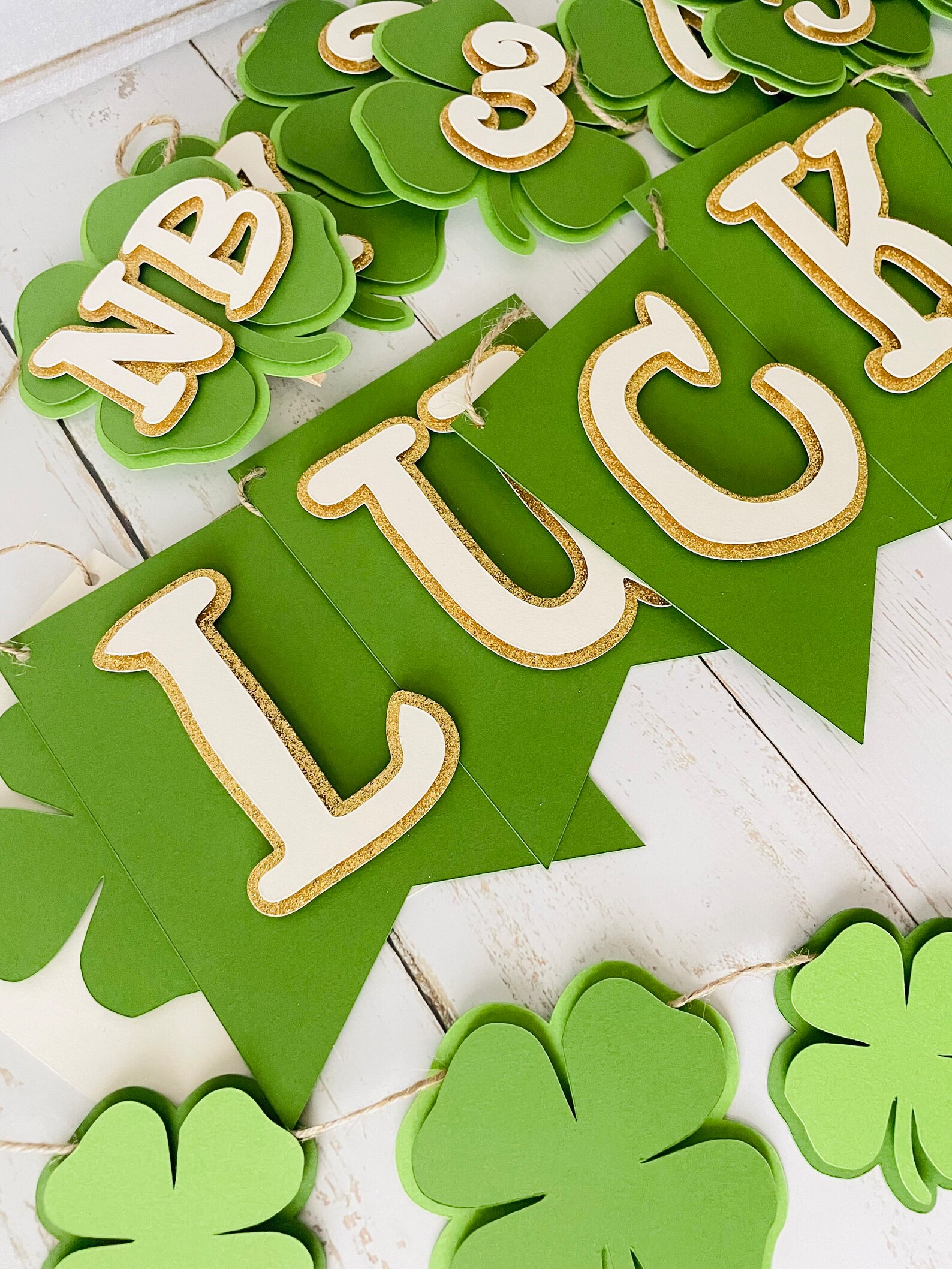 Lucky One Banner, Shamrock Banner, St. Patrick’s Day Decor, Shamrock ...