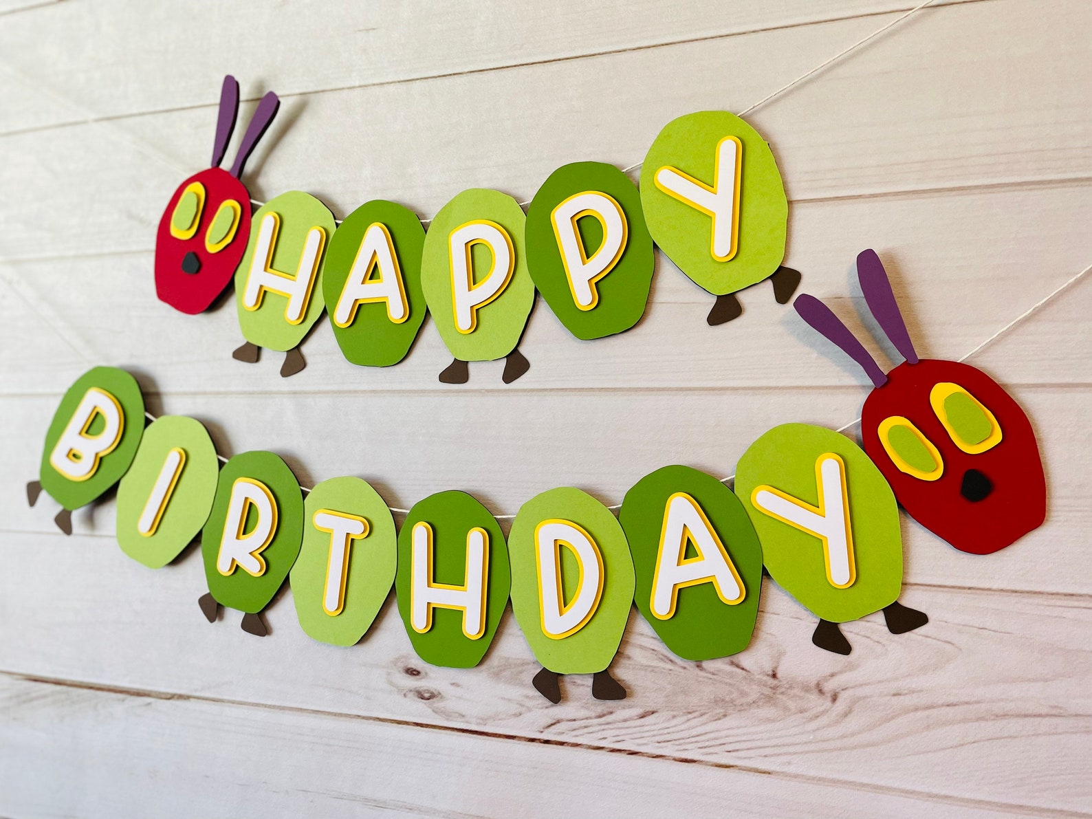 Hungry Caterpillar Banner Caterpillar Birthday Caterpillar - Etsy