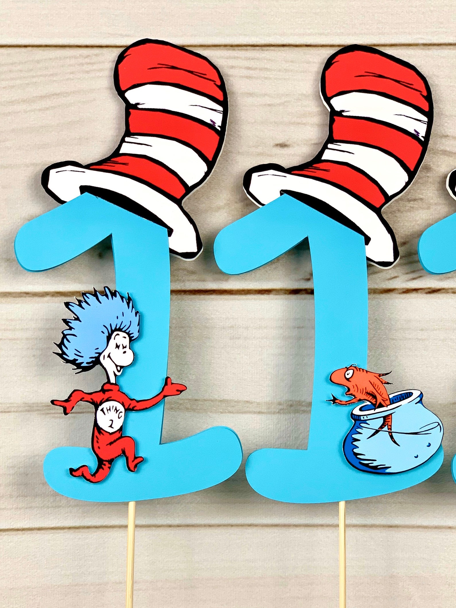 Cat in the Hat Birthday Dr Seuss Centerpiece Dr Seuss Cat in | Etsy